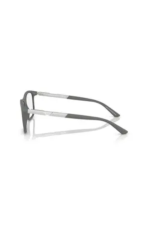 Emporio Armani Rectangle Full Rim Eyeglasses - Grey