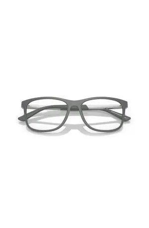 Emporio Armani Rectangle Full Rim Eyeglasses - Grey