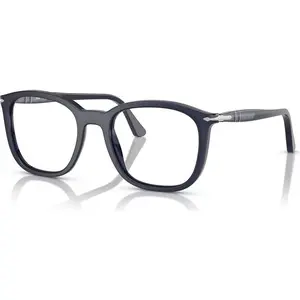 Persol 50mm Rectangle Optical Glasses - Blue