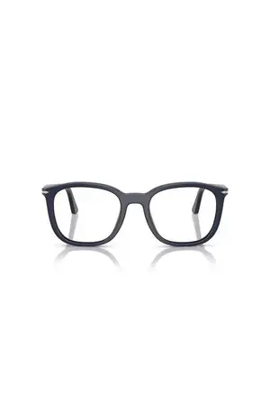 Persol 50mm Rectangle Optical Glasses - Blue
