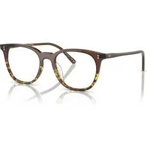 Oliver Spencer 49mm Rectangle Optical Glasses - Brown