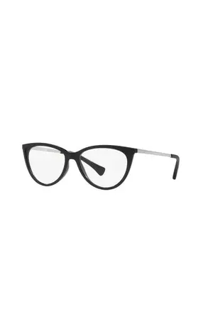 LENSCRAFTERS 53mm Cat Eye Optical Glasses - Black