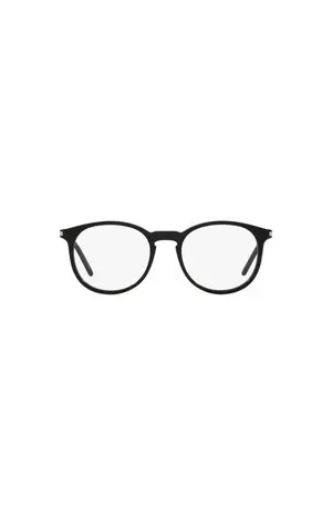 Saint Laurent 50mm Round Optical Glasses - Black