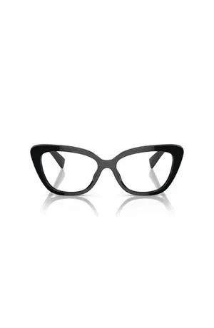 Miu Miu 55mm Cat Eye Optical Glasses - Black
