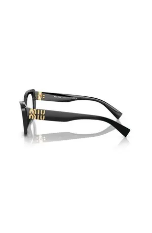 Miu Miu 55mm Cat Eye Optical Glasses - Black