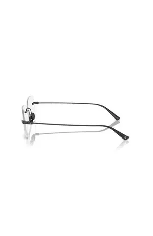 FERRARI 55mm Rectangle Rimless Eyeglasses