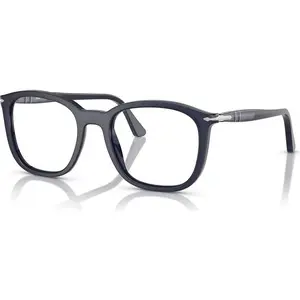 Persol 52mm Rectangle Eyeglasses - Blue