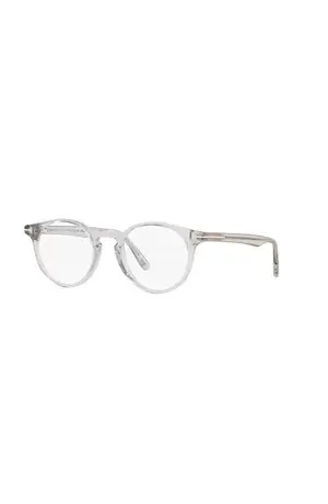 TOM FORD 48mm Round Optical Glasses - Grey