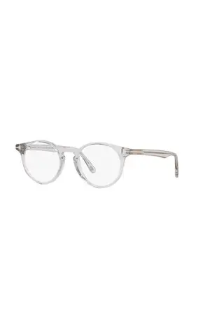 TOM FORD Round Acetate Full Rim Eyeglasses - Grey