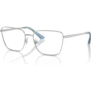 JIMMY CHOO 55mm Rectangle Eyeglasses - Silver