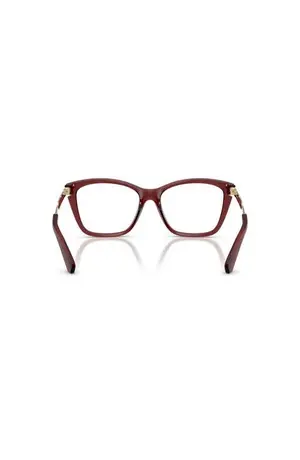 Burberry 54mm Cat Eye Optical Glasses - Red