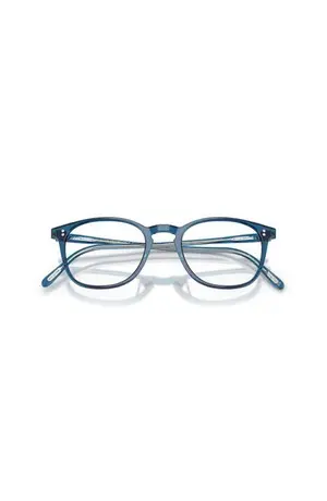 Oliver Spencer 52mm Square Optical Glasses - Blue