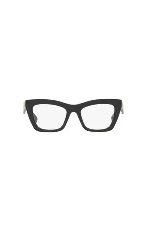 Bottega Veneta 50mm Rectangle Optical Glasses - Blue