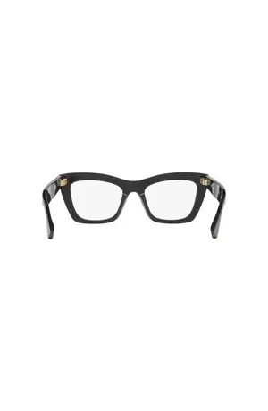 Bottega Veneta 50mm Rectangle Optical Glasses - Blue