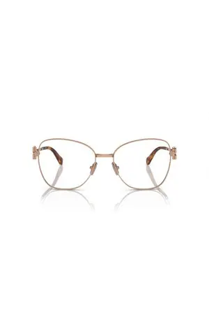 Miu Miu 56mm Pilot Optical Glasses - Pink