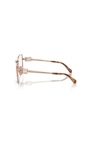 Miu Miu 56mm Pilot Optical Glasses - Pink