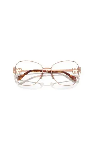 Miu Miu 56mm Pilot Optical Glasses - Pink