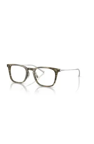 Oliver Spencer 49mm Rectangle Optical Glasses - Green