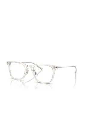 Oliver Spencer 49mm Rectangle Optical Glasses - Grey