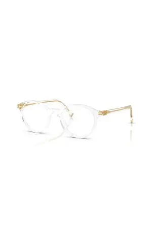 Miu Miu 50mm Round Optical Eyeglasses - Transparent