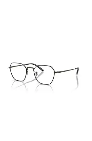 Oliver Spencer 49mm Rectangle Optical Glasses - Grey