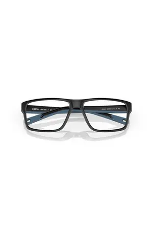 COSTA 59mm Rectangle Optical Glasses - Black