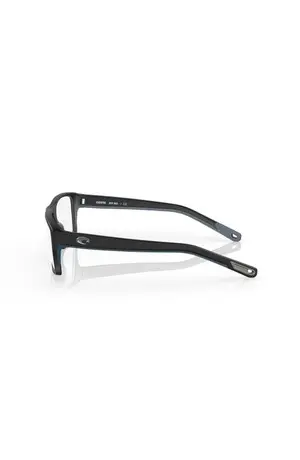 COSTA 59mm Rectangle Full Rim Eyeglasses - Black