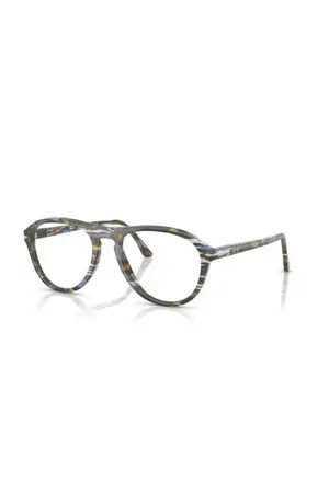 Persol 53mm Pilot Optical Glasses - Multicolor