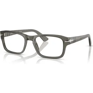 Persol 54mm Rectangle Eyeglasses - Grey