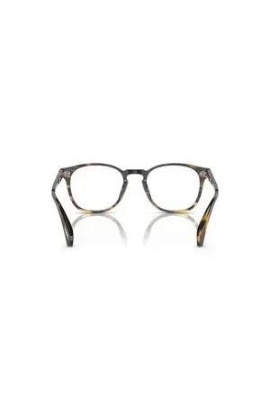 Oliver Spencer 51mm Round Optical Glasses - Black
