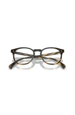Oliver Spencer 51mm Round Optical Glasses - Black