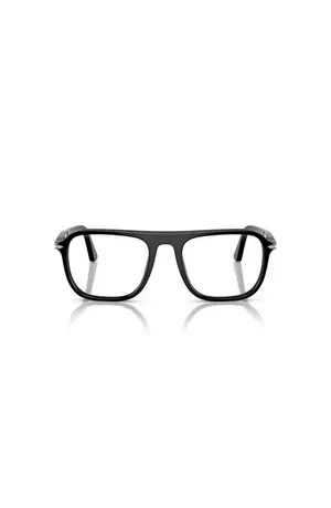 Persol 53mm Square Optical Glasses - Black