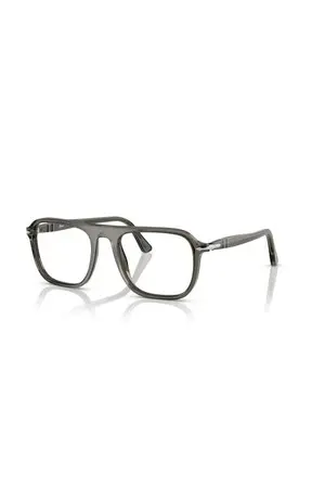 Persol 53mm Square Optical Glasses - Grey