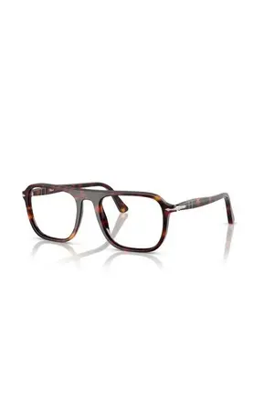 Persol 53mm Square Optical Glasses - Tortoise