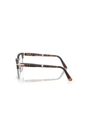Persol 50mm Square Optical Eyeglasses - Tortoise