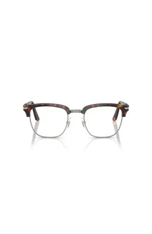Persol 50mm Square Optical Glasses - Tortoise