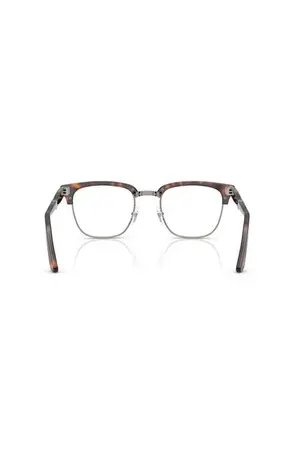 Persol 50mm Square Optical Glasses - Tortoise