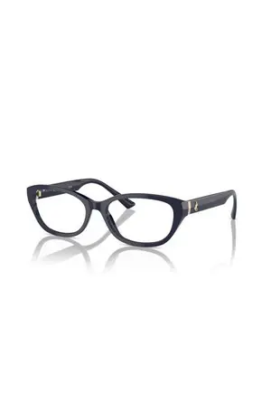 JIMMY CHOO 53mm Oval Optical Glasses - Blue
