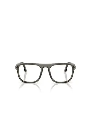Persol 51mm Square Eyeglasses - Grey