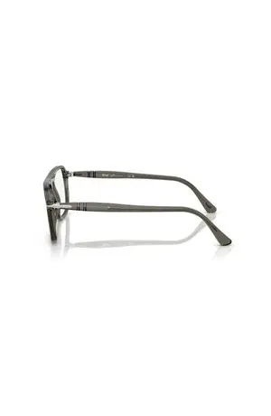 Persol 51mm Square Eyeglasses - Grey