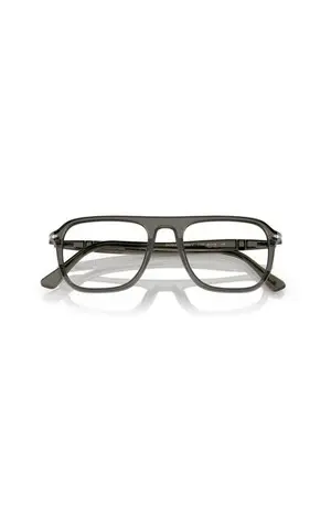 Persol 51mm Square Eyeglasses - Grey