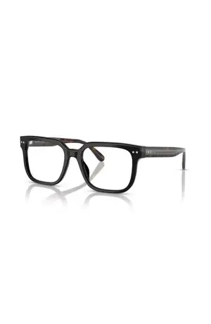 Ralph Lauren 53mm Rectangle Optical Glasses - Black