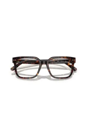 Ralph Lauren 53mm Rectangle Optical Glasses - Brown
