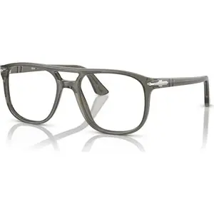 Persol 54mm Pilot Eyeglasses - Grey