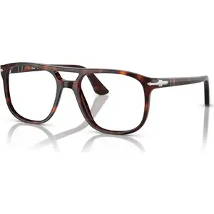 Persol 54mm Pilot Eyeglasses Tortoise