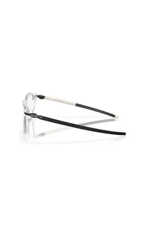 Oakley 50mm Round Full Rim Eyeglasses - Transparent