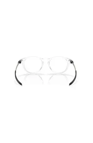Oakley 50mm Round Full Rim Eyeglasses - Transparent