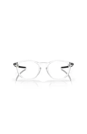 Oakley 50mm Round Full Rim Eyeglasses - Transparent