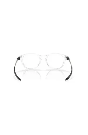 Oakley 50mm Round Full Rim Eyeglasses - Transparent