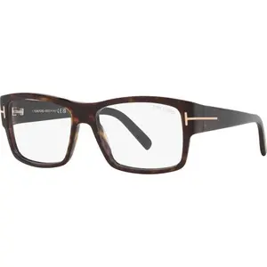 TOM FORD 55mm Square Optical Glasses - Tortoise